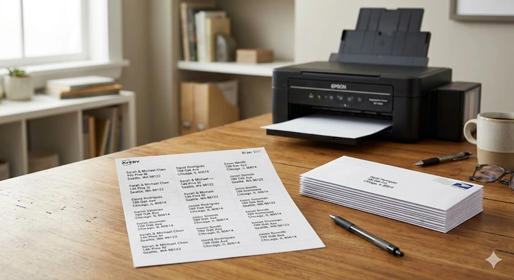 How to Print Address Labels at Home — Printable Press